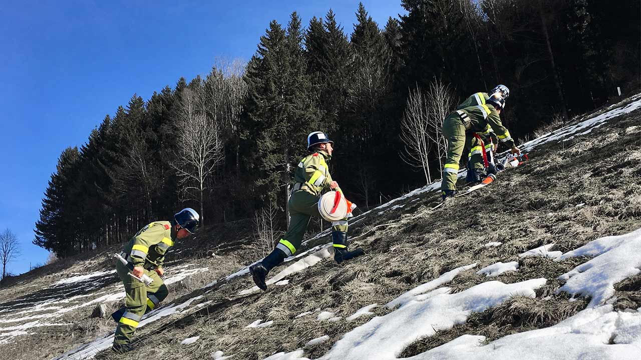 Lassing, ST - Löschangriff Alpinstil